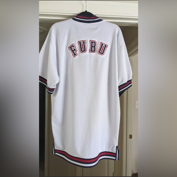 FUBU | Shirts | Very Rare Xl Fubu Embroidery Puerto Rico Flag Baseball Jersey | Poshmark